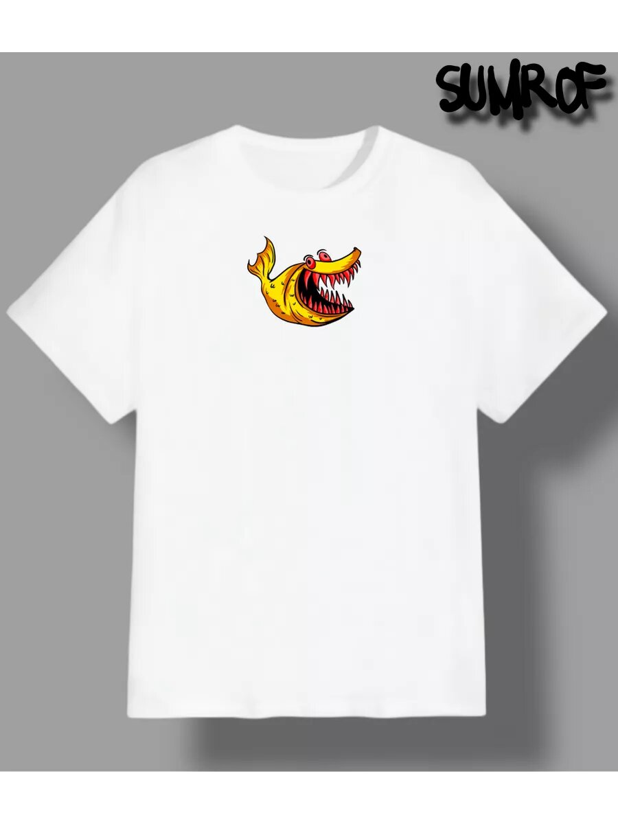 Футболка рыбка монстр