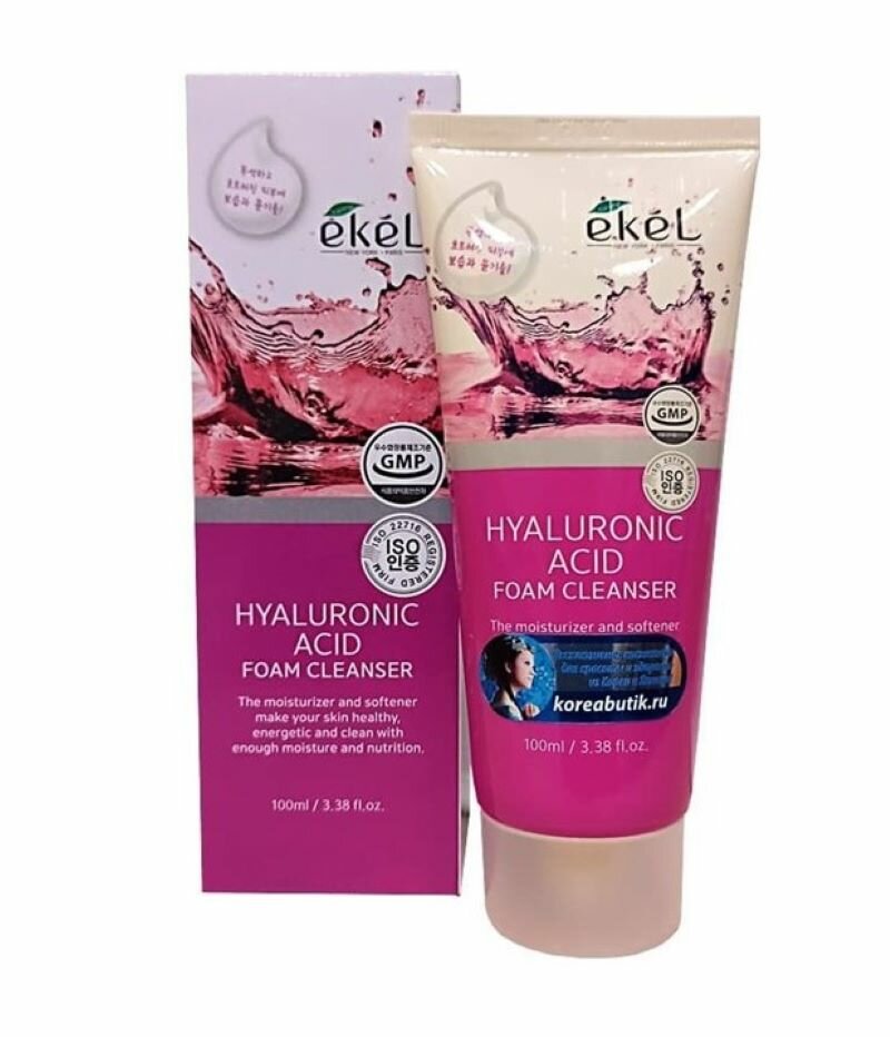 Пенка для умывания Ekel нежная с гиалуроновой кислотой 100 мл