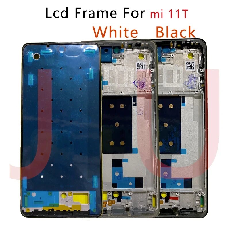 ЖК-дисплей 6,67 дюйма для Xiaomi Mi 11T 11T Pro, корпус передней рамки, средняя рамка, 11T PRO-BLACK