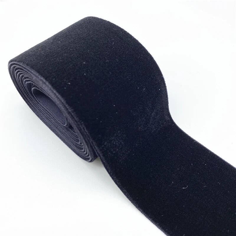 Бархатная лента CyanRafts 50 мм, 2 метра Черный, Black