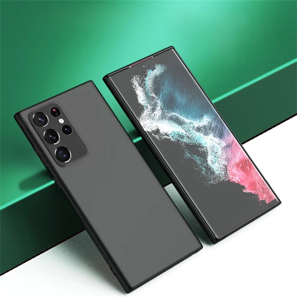 Чехол из ТПУ для Samsung S22 Ultra мягкие противоударные черные чехлы для телефона S 23 Plus case S22+ Samsung Galaxy S23 FE чехол с22 плюс самсунг галакси с23 фе чехол на S 22 Ultra чехол для самсунг с22 ультра чехол S22 Ultra