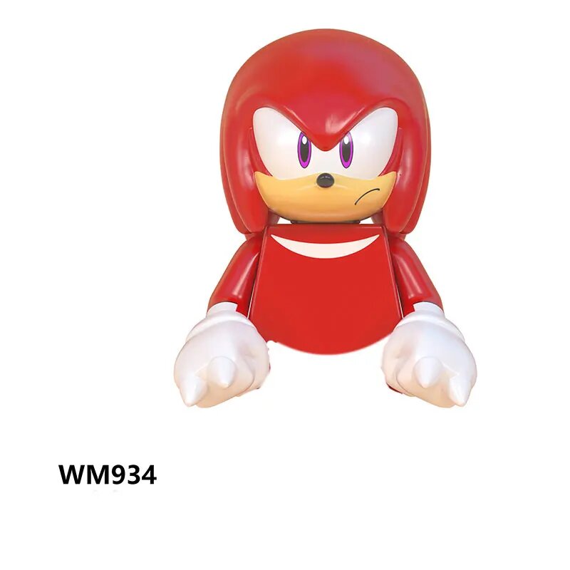 Knuckles Sonic фигурка из строительных блоков, Красный, WM934