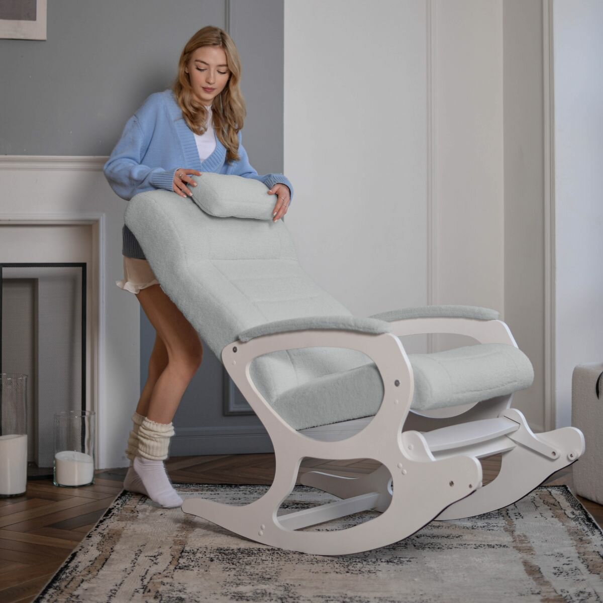 Кресло качалка букле