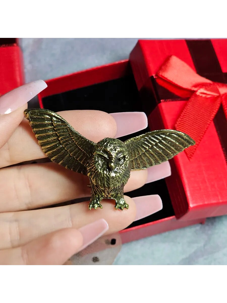 Мини Фигурка статуэтка сова сувенирная