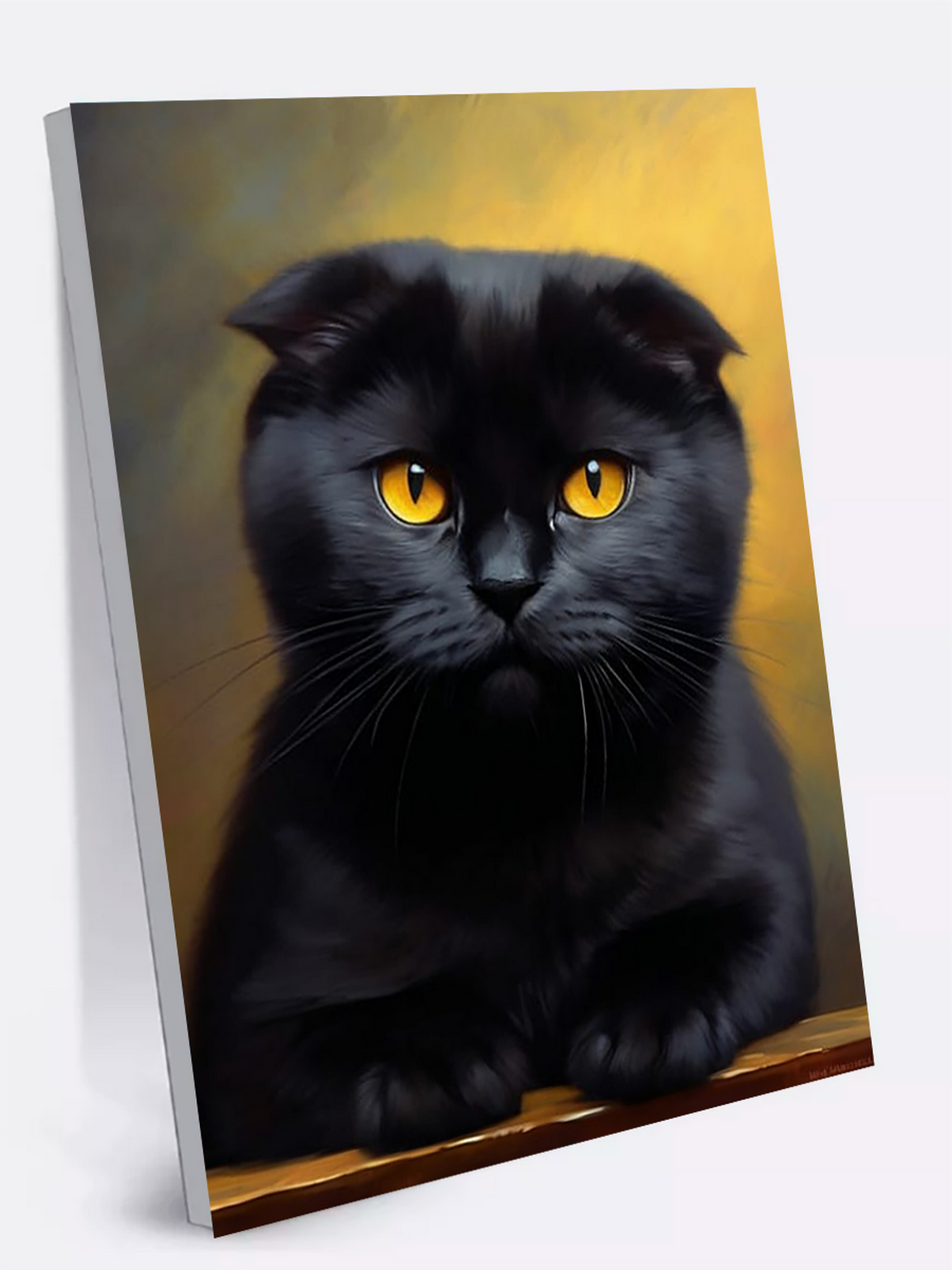 Картина по номерам "Черный котенок", хлопковый холст на подрамнике 40х50 см, акрил, 000 Art Hobby Home
