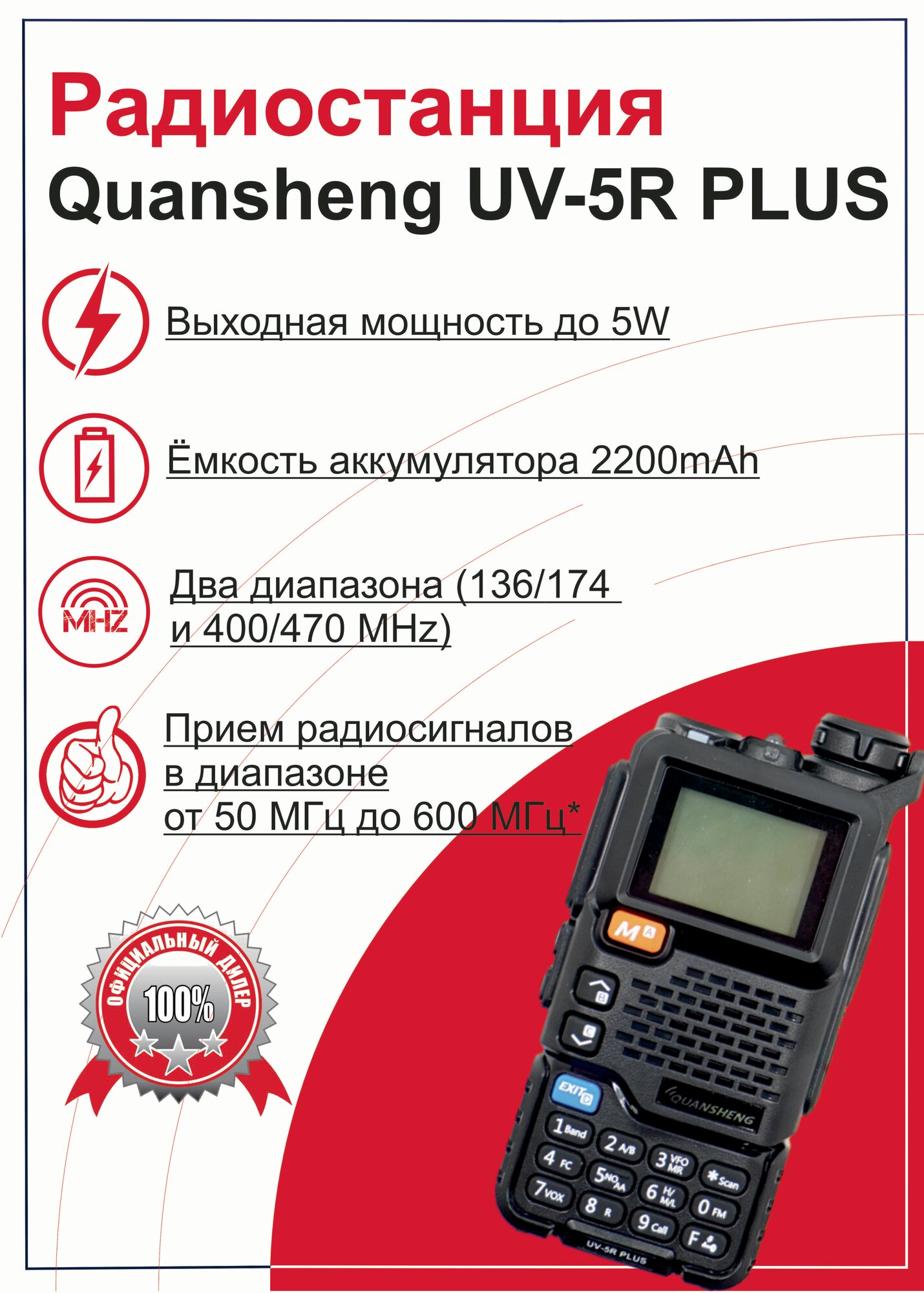 Рация Quansheng UV-5R PLUS