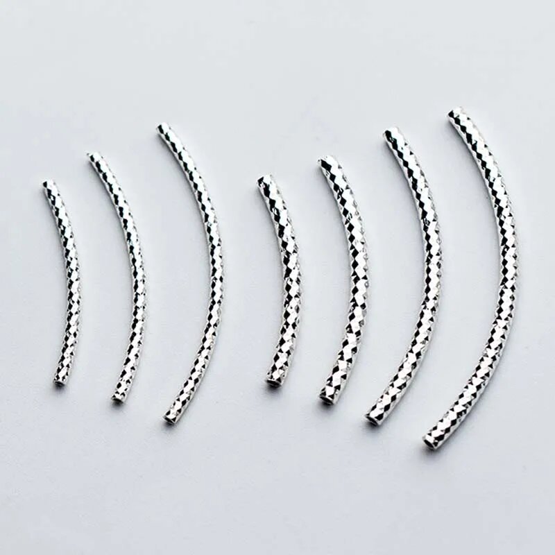 Серебряные бусины TOM YANG 925 пробы 20-40 мм 1.5x25mm 1pc