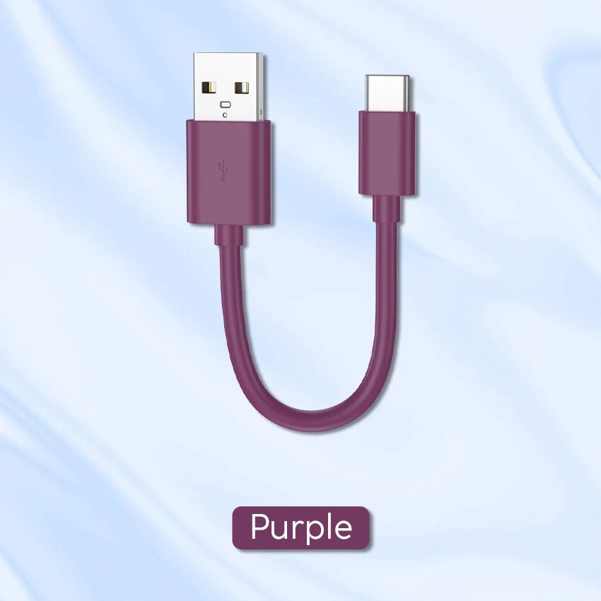 JianHan Короткий USB C-кабель 12 см Портативный 3A Кабель для быстрой зарядки типа C для Samsung Xiaomi Huawei Зарядное устройство для телефона Шнур Power Bank