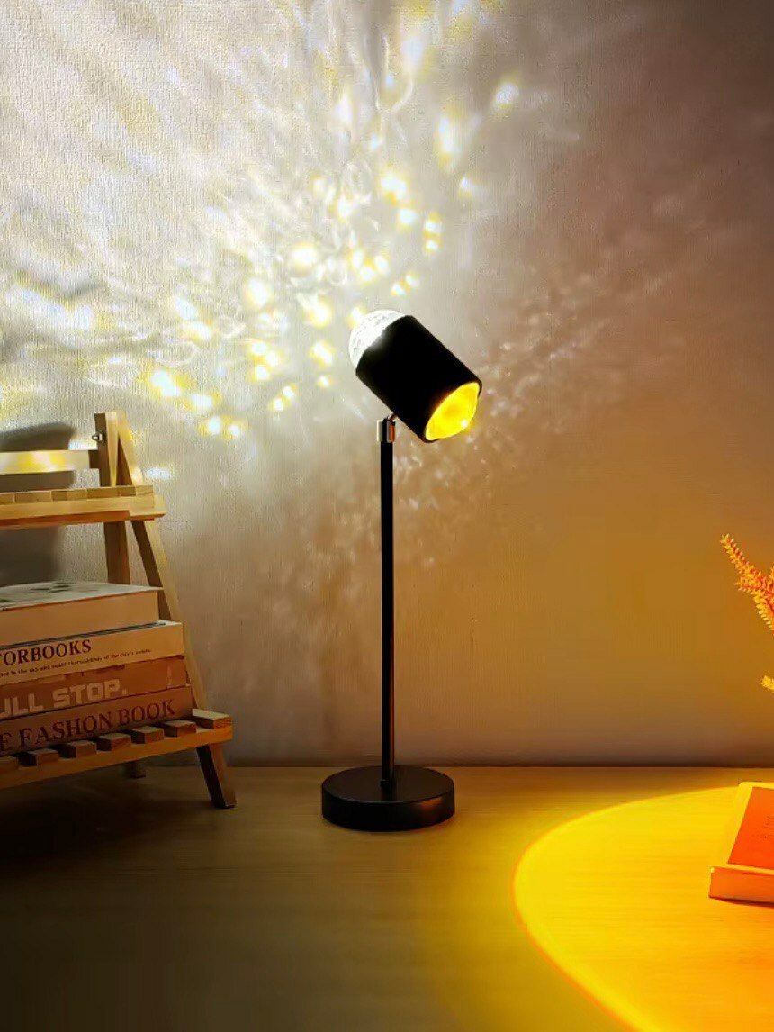 Раздвижная лампа RGB двойная эффект заката с пультом ДУ