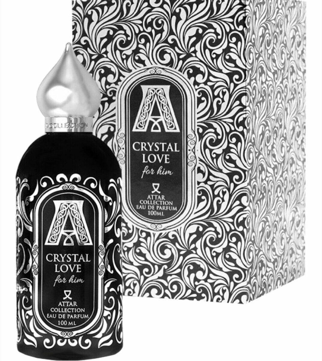 Парфюмированная вода Attar Collection Crystal Love For Him, мужская, 2020 г, 100 мл