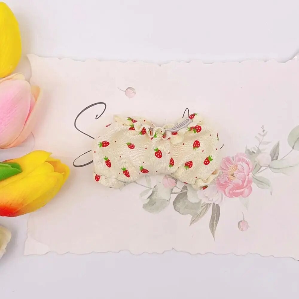 Забавная заколка для волос с клубникой для кукол 10 см, Type A