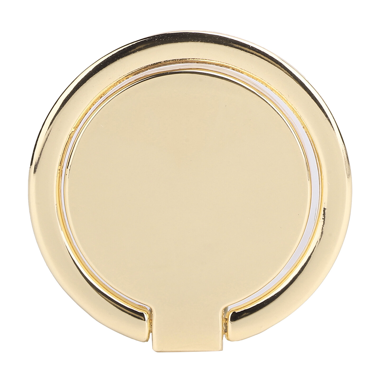 Металлический держатель-кольцо для мобильного телефона с вращением на 360° для магнитного автомобильного крепления, золотистый.