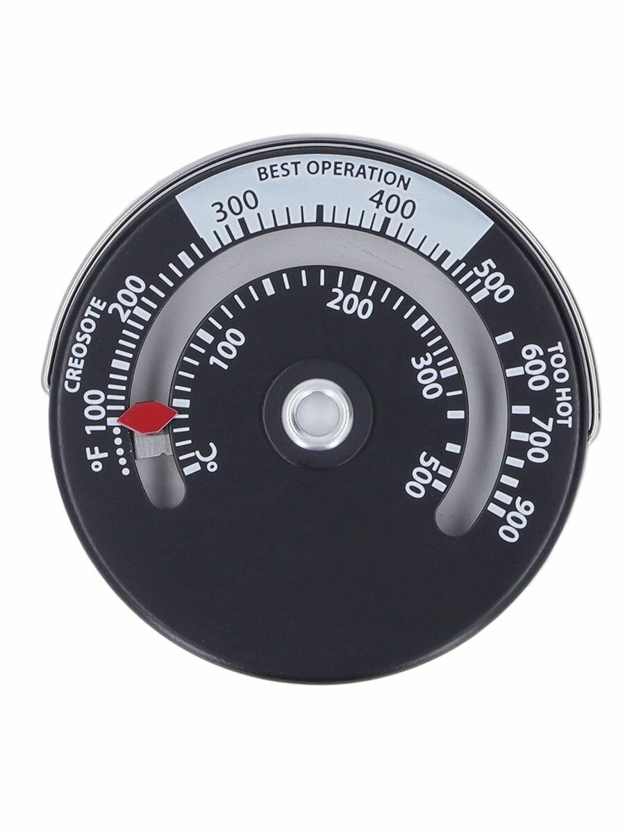 Магнитный термометр для плиты с диапазоном измерения 0 500 C, циферблат из алюминиевого сплава, высокоточный термометр для контроля температуры камина и дровяной печи