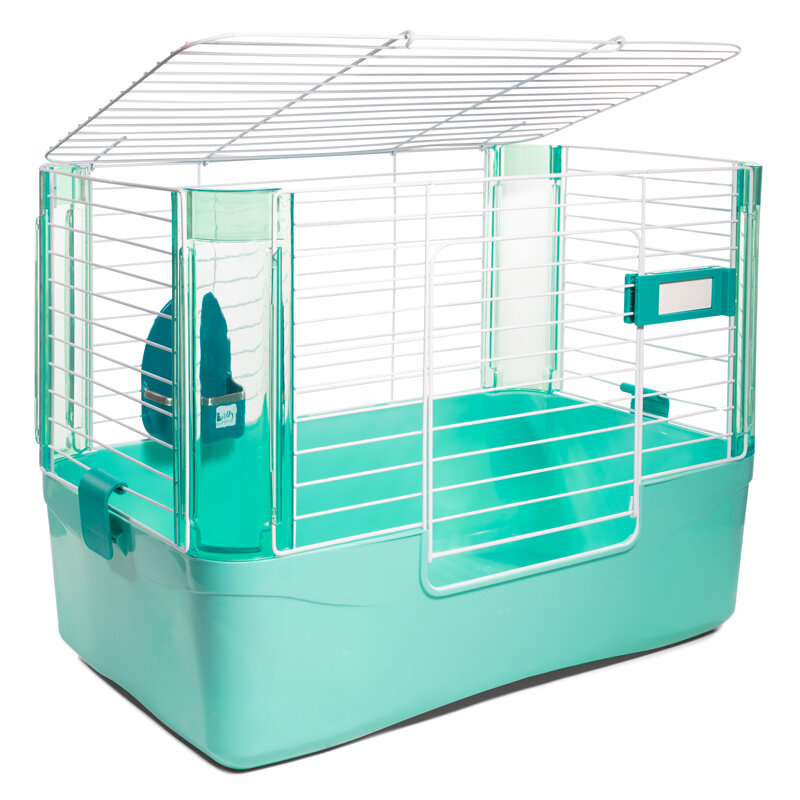 Клетка для мелких животных Triol Люкс, эмаль, размер - 62 х 39 х 46 см, цвет - мятный