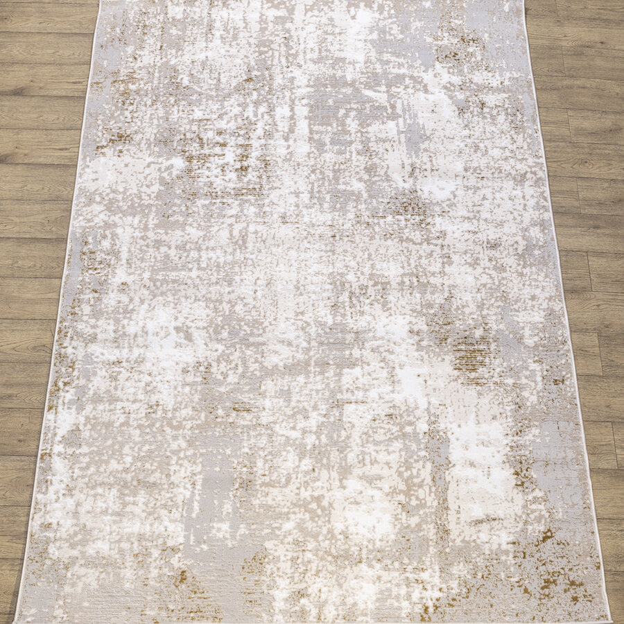 Ковер, Прямой, Бежевый, Золотисто-жёлтый, Серый, Современный, на пол, в гостиную, спальню, в ассортименте (120 см. на 170 см.)
