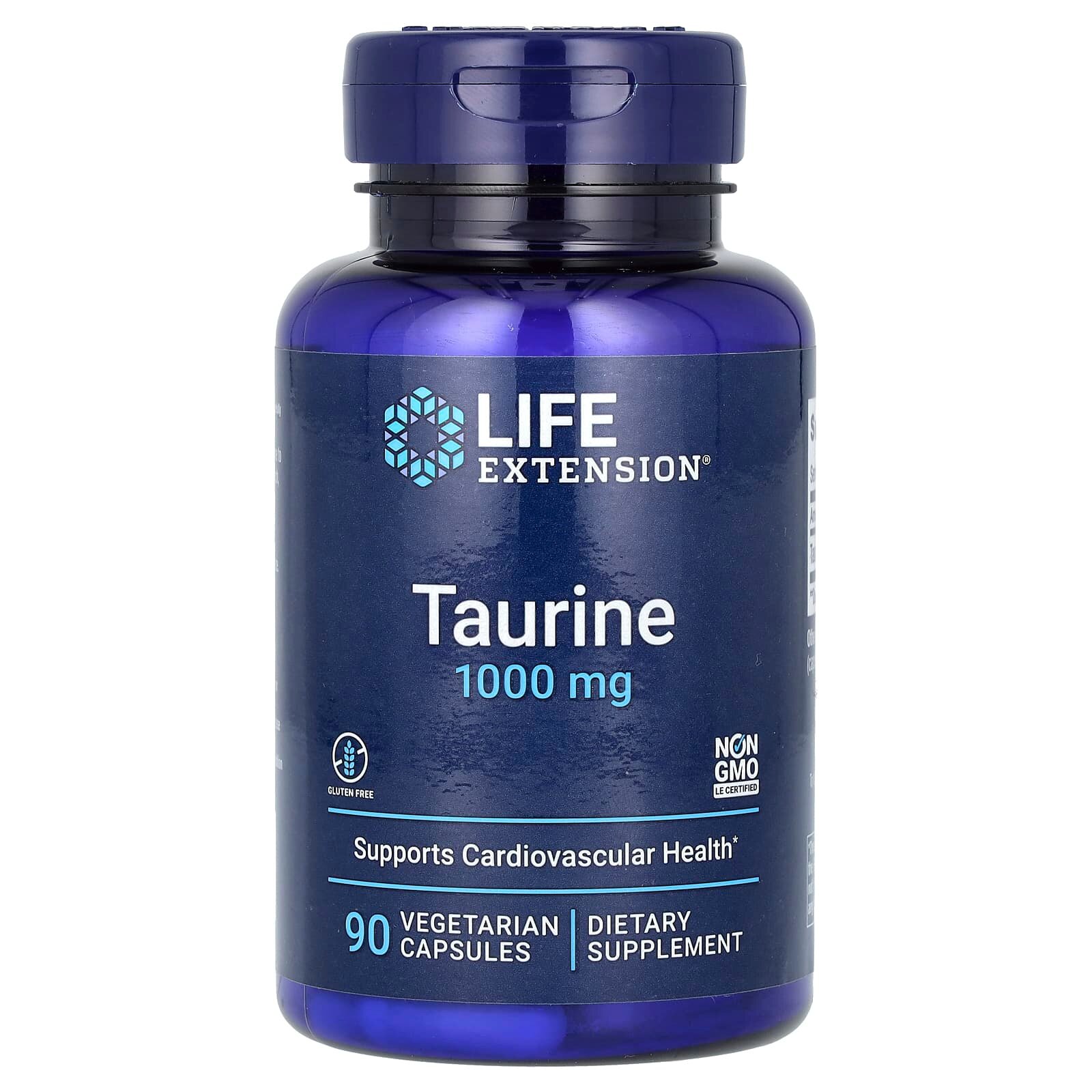 Таурин Life Extension Taurine, 1000 мг, 90 вегетарианских капсул