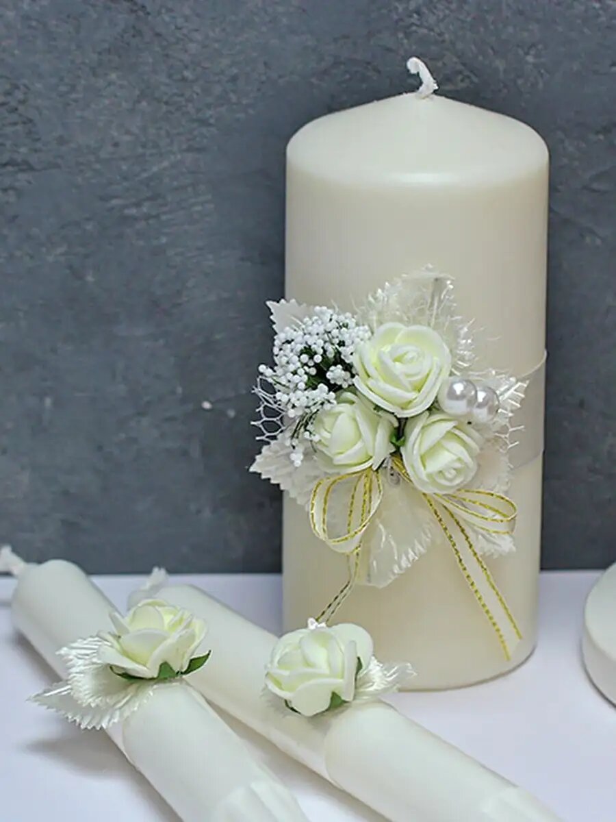 Семейный очаг на свадьбу свечи свадебные для молодоженов домашний очаг, набор 3 свечи