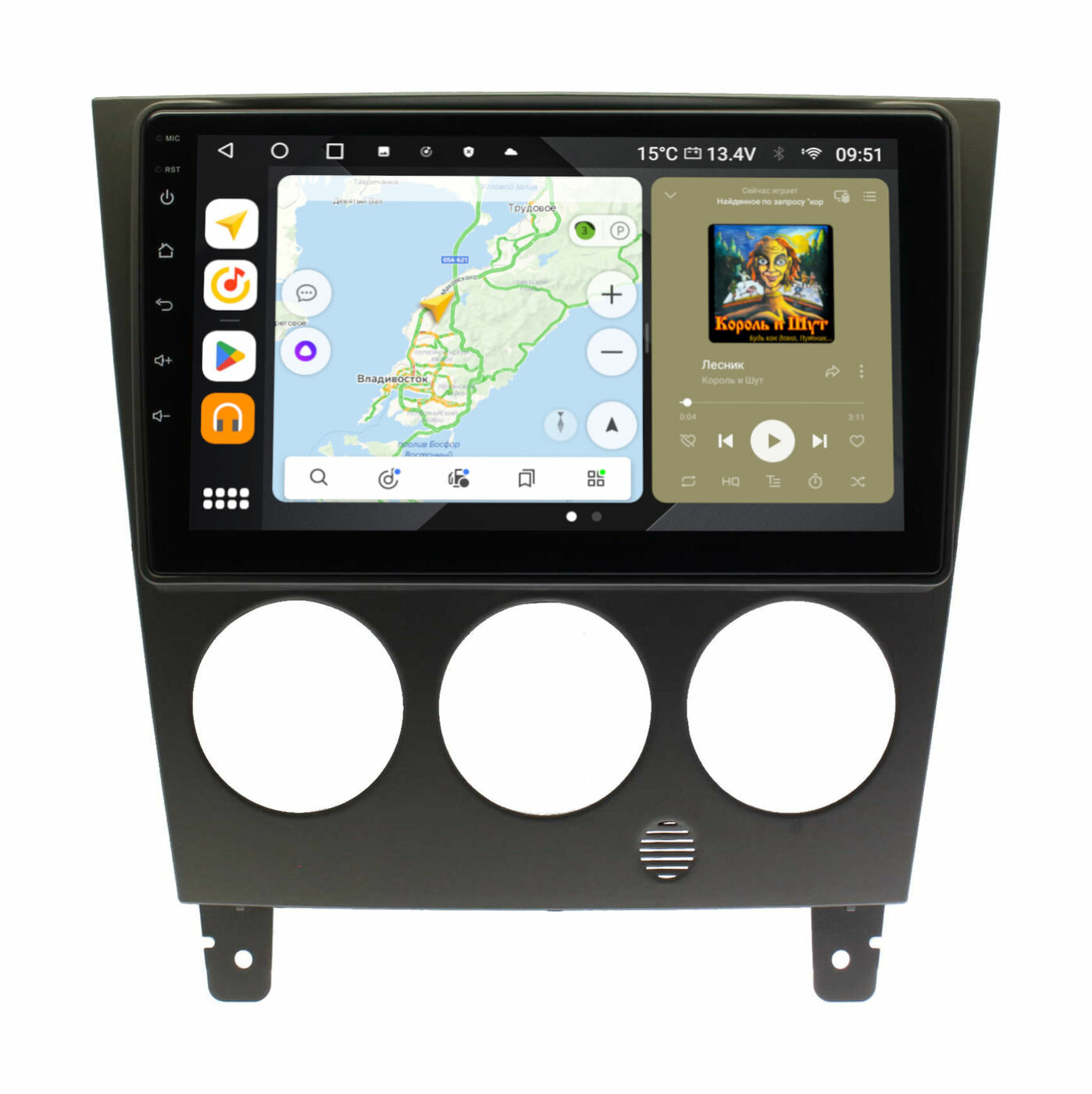 Магнитола Subaru Impreza 2003 - 2006 / 9 дюймов, 4/64GB, 8 ядер, DSP, 4G, Android 10 / Wide Media