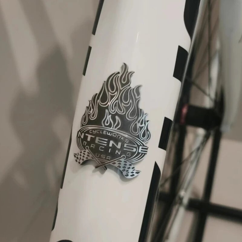 Значок на голову велосипеда, алюминиевые наклейки, наклейка для INTENSE MTB BMX, складная передняя рама велосипеда, аксессуары для велоспорта, эмблема