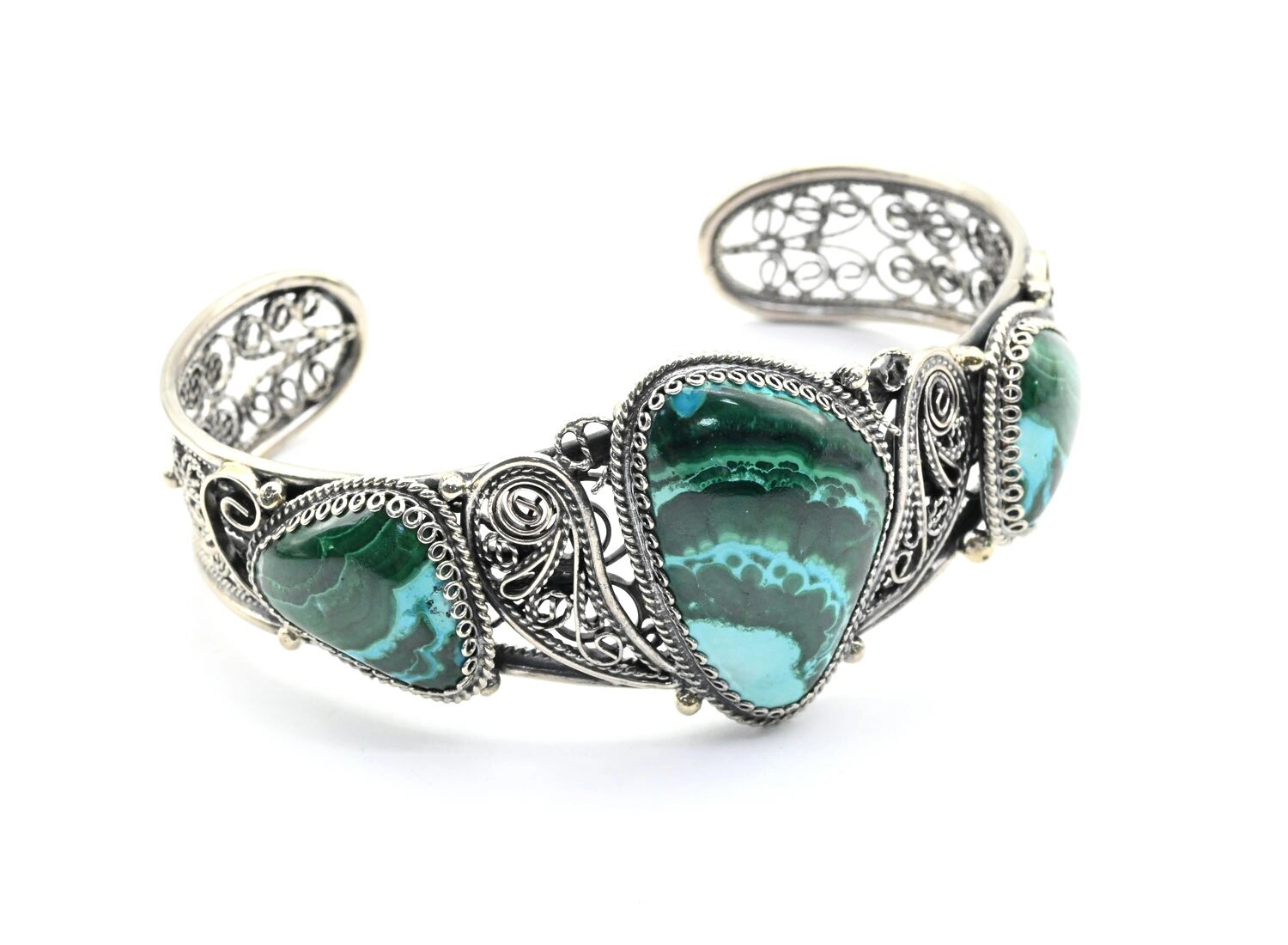 Браслет, малахит