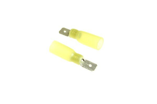 Клемма "папа" изолированная термоусаживаемая 6.3мм 4-6кв. мм (желтая) TM Nord YADA