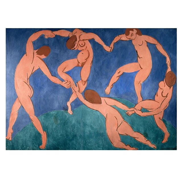 Абстрактная картина "Танец" Матисса 70x100cm