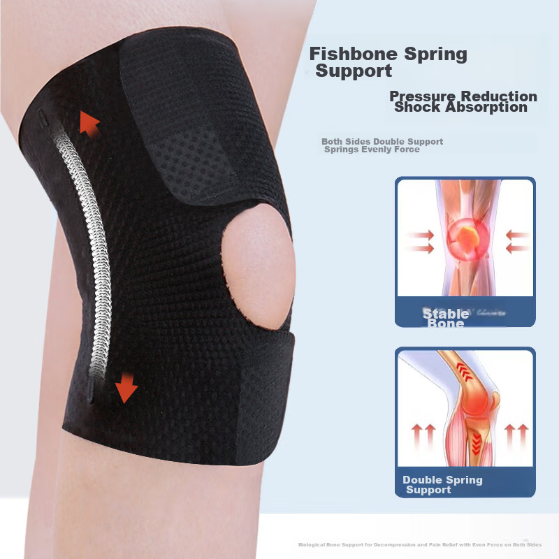 NAILEKESI N Professional Knee Brace for Meniscus Injury, Knee Joint Fixation Support, Sports Running Knee Protector for Women And Men, Size L, Single Piece