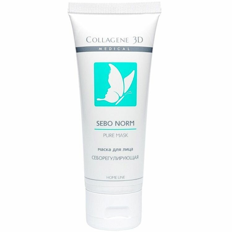 Medical Collagene 3D Sebo Norm - Медикал Коллаген Маска для жирной и комбинированной кожи, 75 мл
