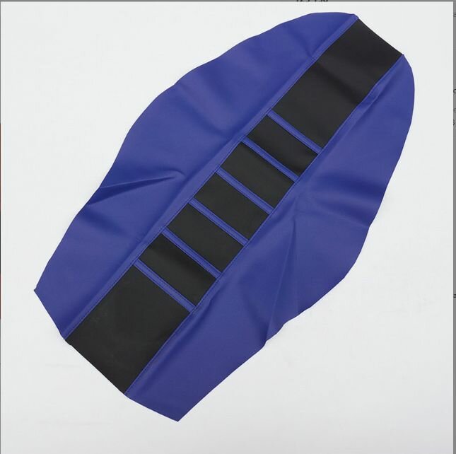 Чехол на сиденье мотоцикла Сине-чёрная , шкурка противоскользящий захват полоска, кросс-эндуро