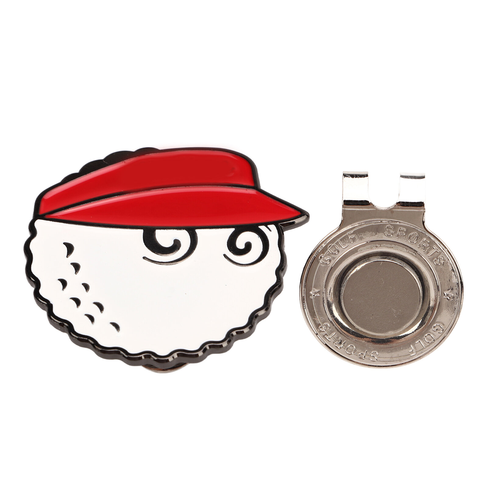 Golf Ball Hat Clip Marker Detachable Cap for Men Women Golfer Accessories Supplies Red
