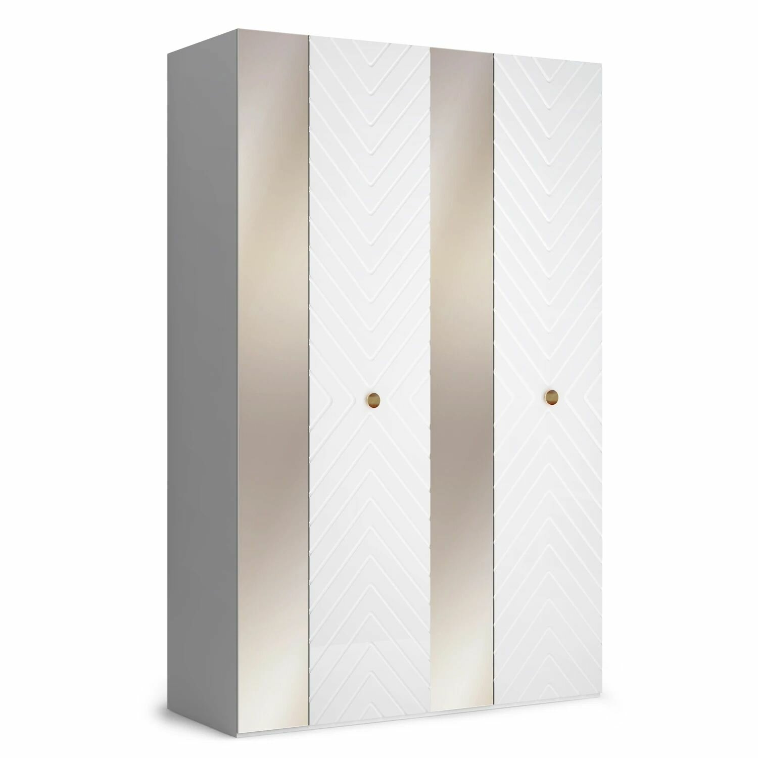 Шкаф 1400 Марсель, цвет Белый, Глянец белый