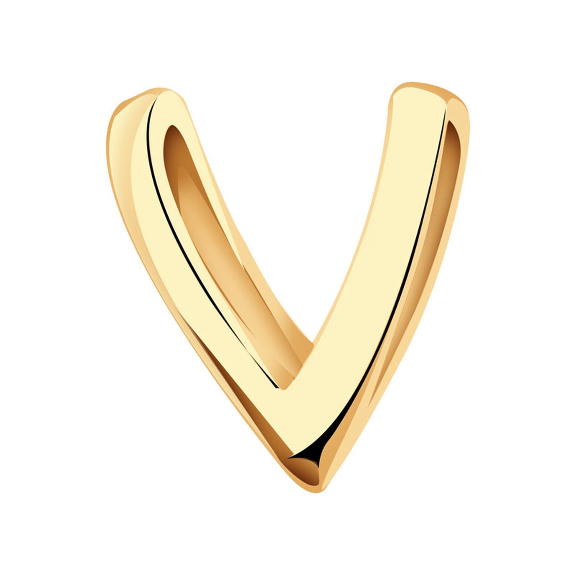 Подвеска, красное золото, 585 проба