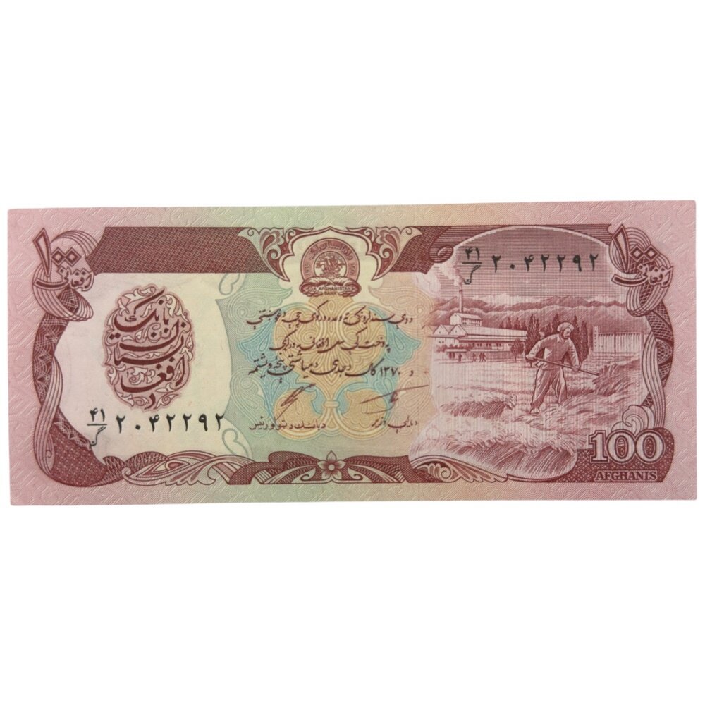 Афганистан 100 афгани 1991 г. (IP 1370) (Серия g-41)