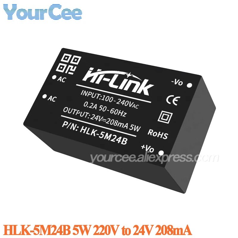 Hi-Link HLK-5M24B 5W 24V 208mA 100-240Vac