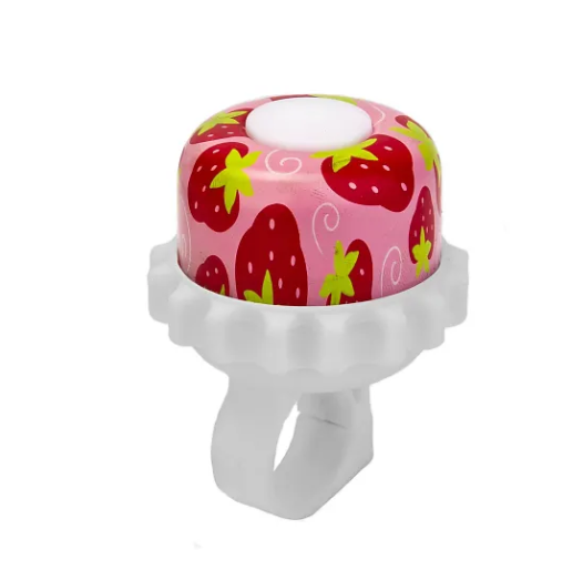 Звонок STELS 23R-01 алюминий/пластик, бело-красный "Клубника"