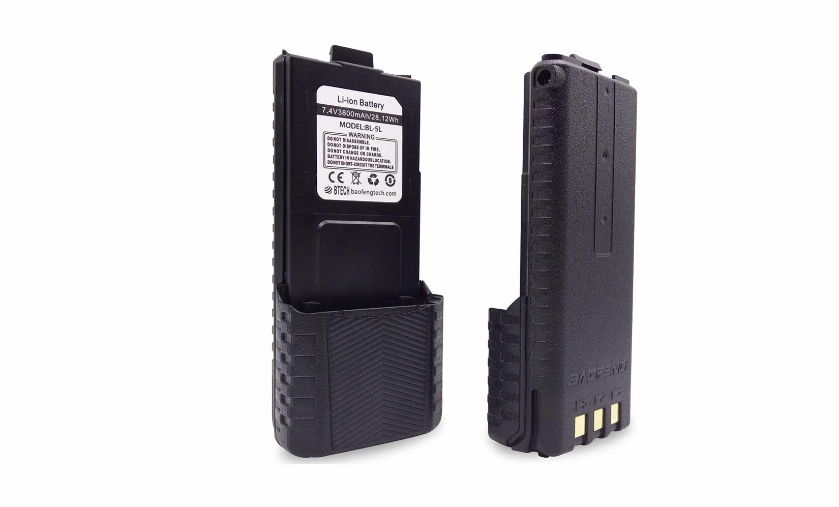 АКБ для радиостанции Baofeng UV-5R Bl-5L (3800 mAh, усиленный)
