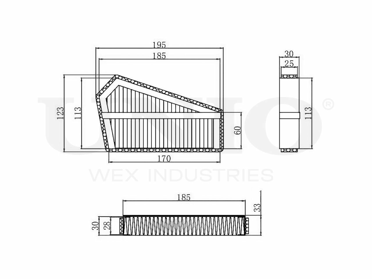 Фильтр салонный, для Шевроле Ланос T100, T150 05-, Дэу