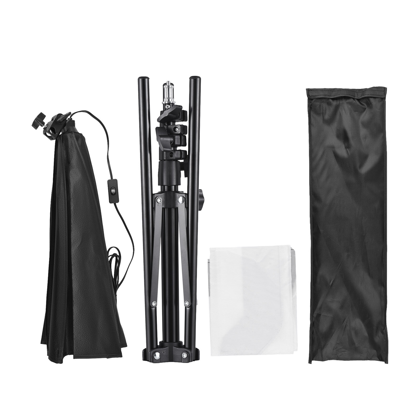 Комплект Софтбоксов для студийной съемки Andoer с Восьмиугольным Софтбоксом для фотосъемки 70 см/ 28 дюймов * 1 + 1,5 м Металлическая Подставка для штатива * 1 для прямой трансляции портретных Фото-видео продуктов