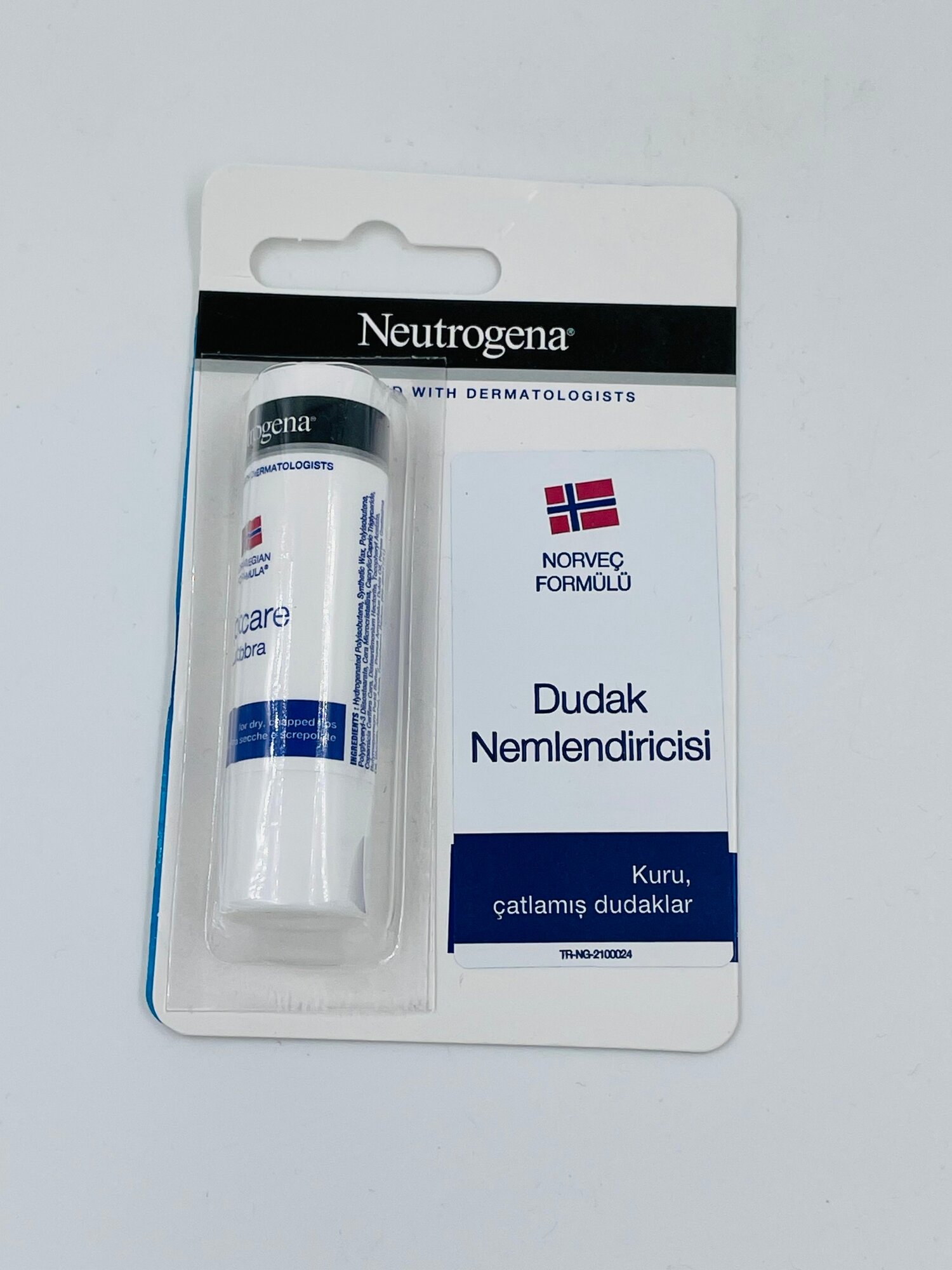 Бальзам для губ Neutrogena для сухих и потрескавшихся губ, Норвежская формула 4,8 г (Франция)