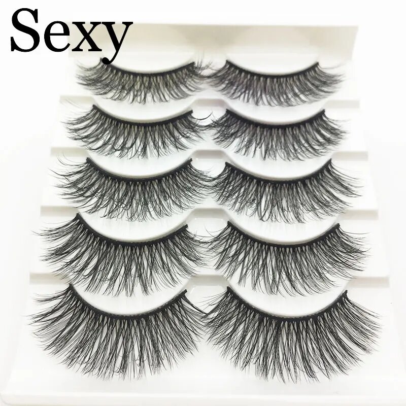 5 пар 3D ресниц, Цвет: 5Pairs-3D51