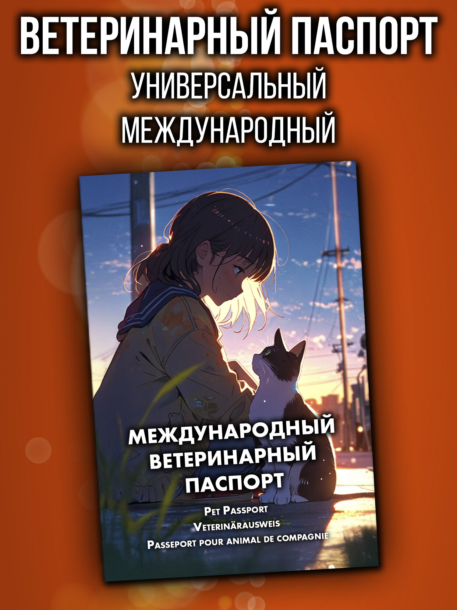 Ветеринарный паспорт для кошек, собак и любых других домашних животных, международный