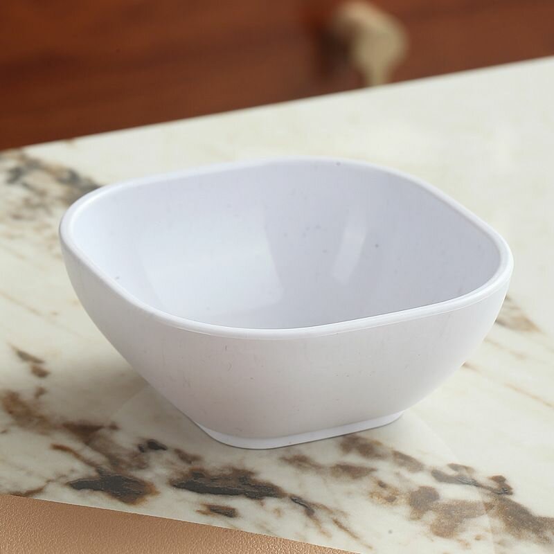 6-компонентный набор квадратных приправных тарелок из пшеничной соломы для горячих блюд, барбекю, соевого соуса и уксуса