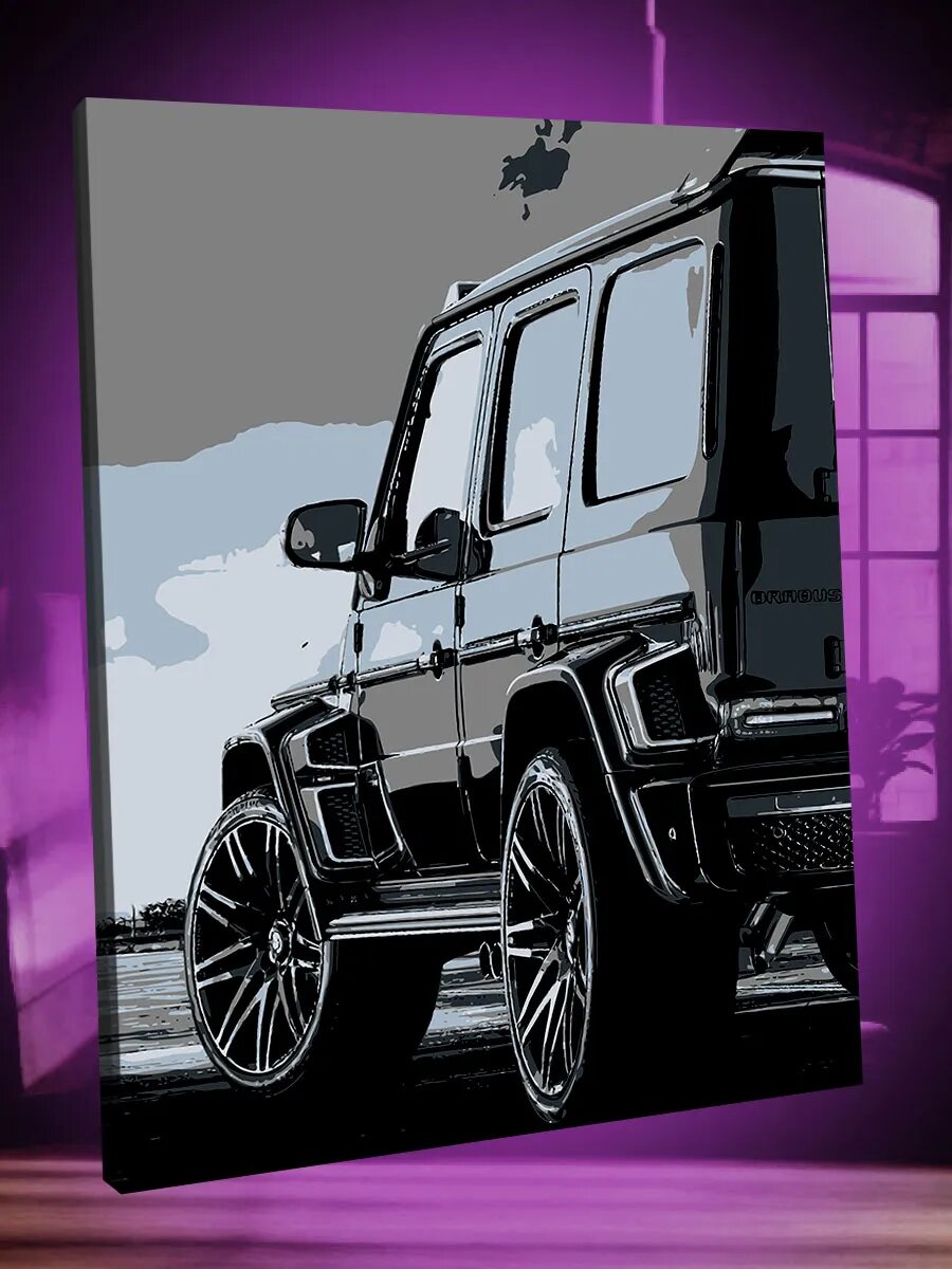 Картина по номерам Mercedes Brabus