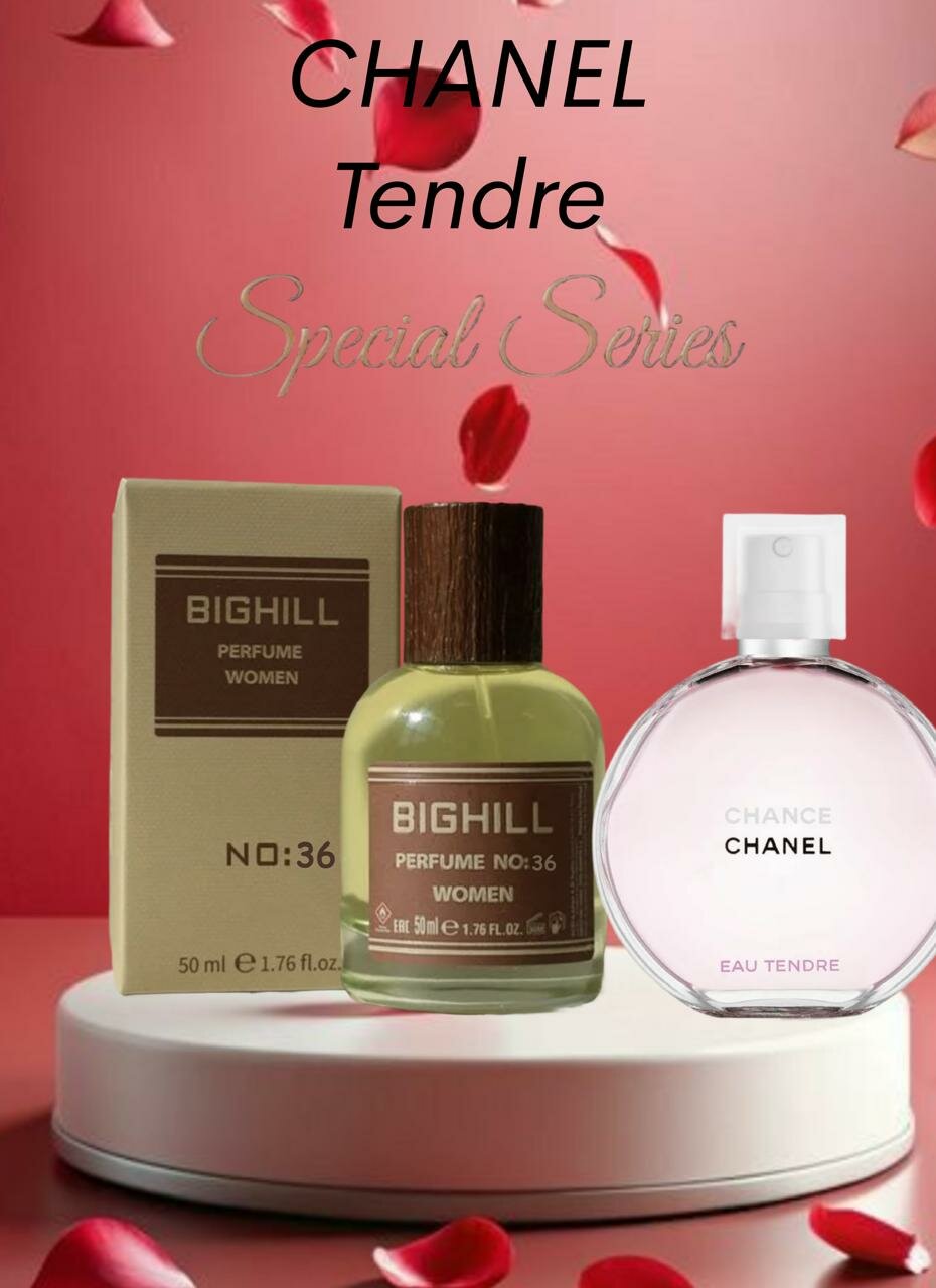 EYFEL Селективный парфюм серии Bighill WOMEN NO:36 Tendre, цветочные фруктовые, 50мл