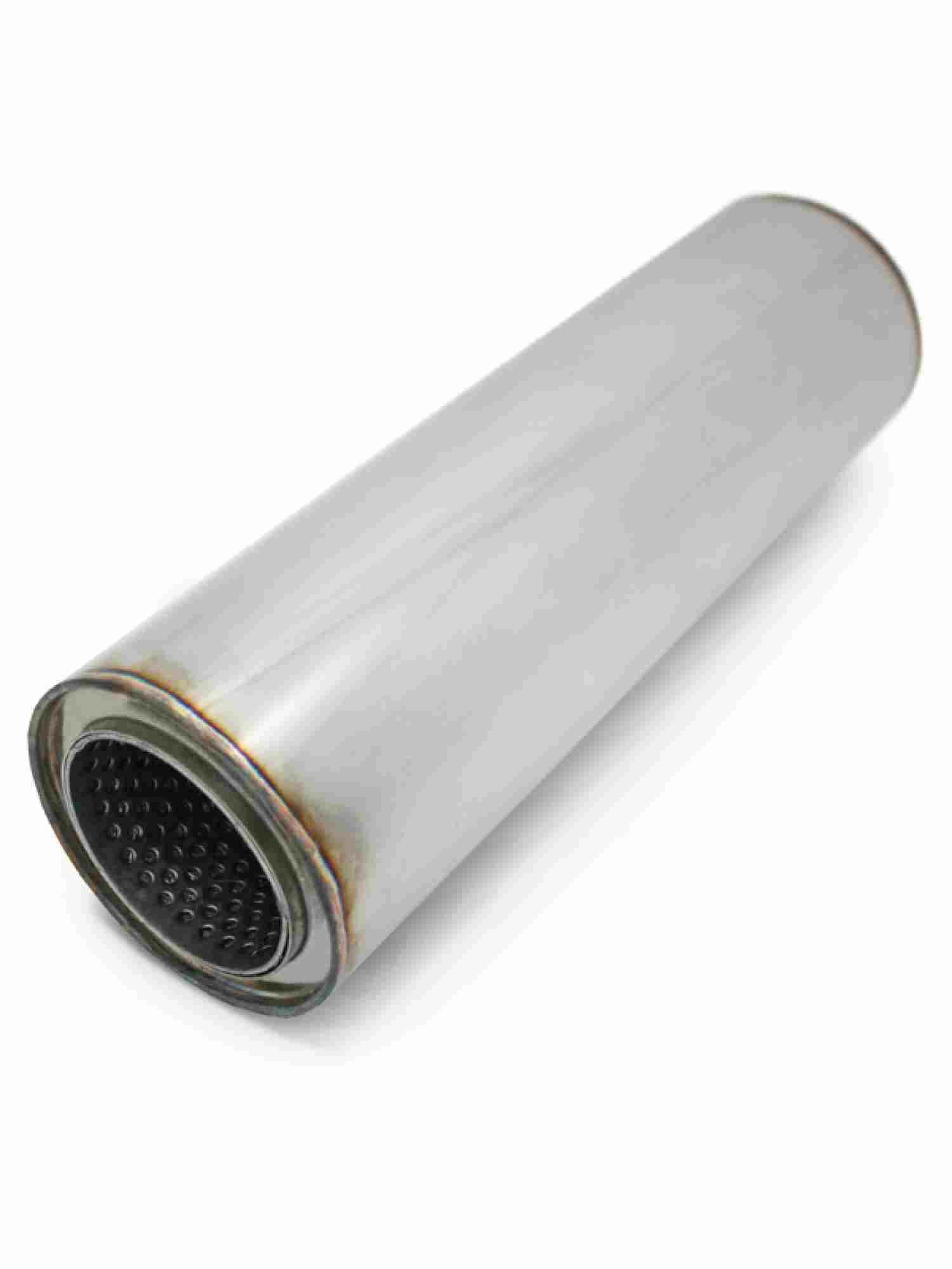 Резонатор «belais» круглый Ø95 мм, длина 450 мм, труба Ø63 мм (нержавеющая сталь) belais #19339