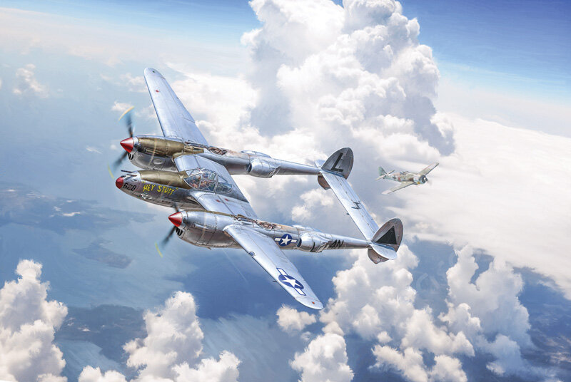 2834 Italeri Самолет P-38J 1/48