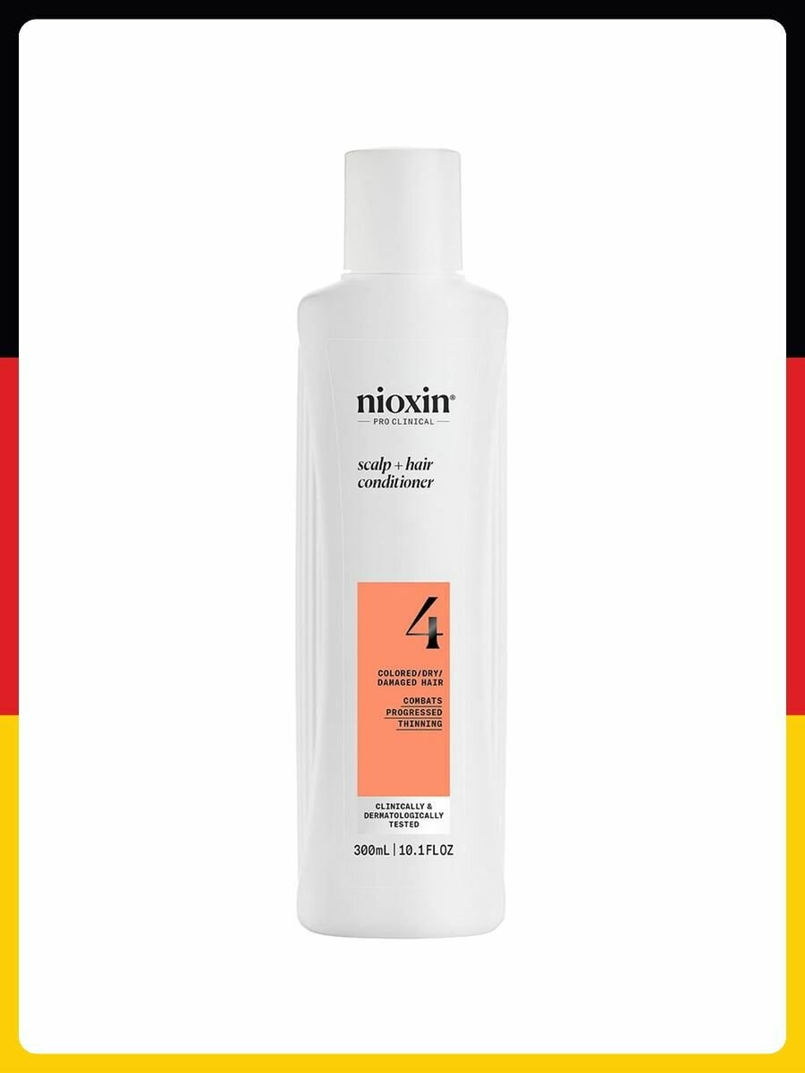 Кондиционер для кожи головы и волос Nioxin System 4, 300 мл