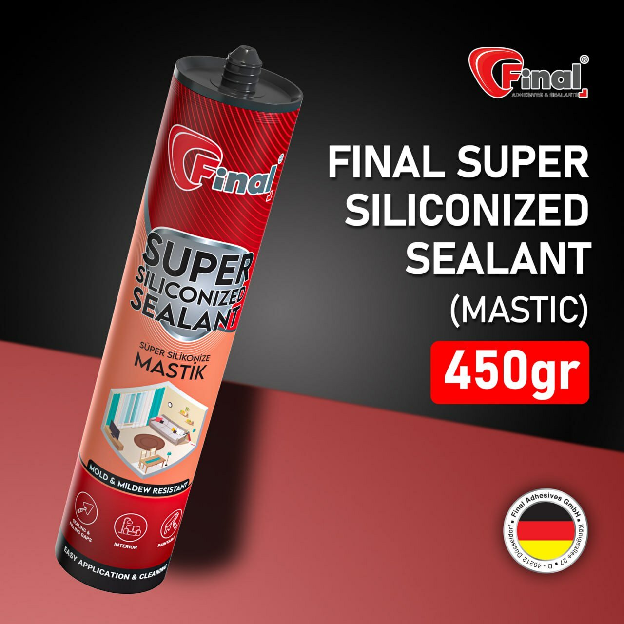 Герметик акриловый универсальный FINAL, 450 гр, белый