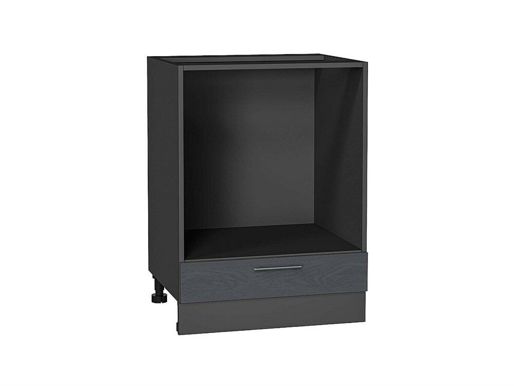 VVT Шкаф нижний под духовку Сканди Graphite, Graphite Softwood, 600 В*Ш*Г 816*600*476, фасад МДФ Graphite Softwood, корпус Graphite Graphite Softwood