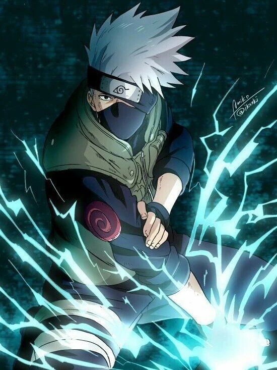 Алмазная мозаика на подрамнике "Наруто" круглые бриллианты 40х50см